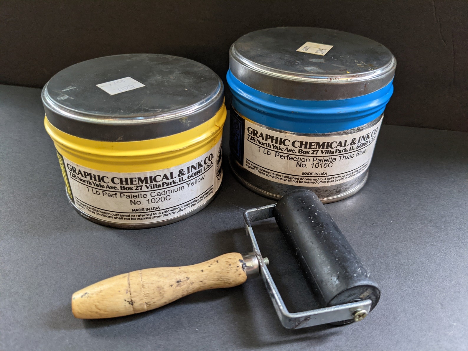 Vintage Graphic Chemical & Ink Co. Lithographic Paint Set With - Etsy