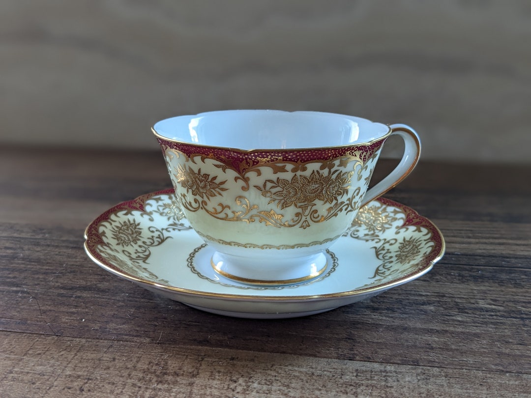 Vintage Noritake Calumet Tea Cup & Saucer - Etsy