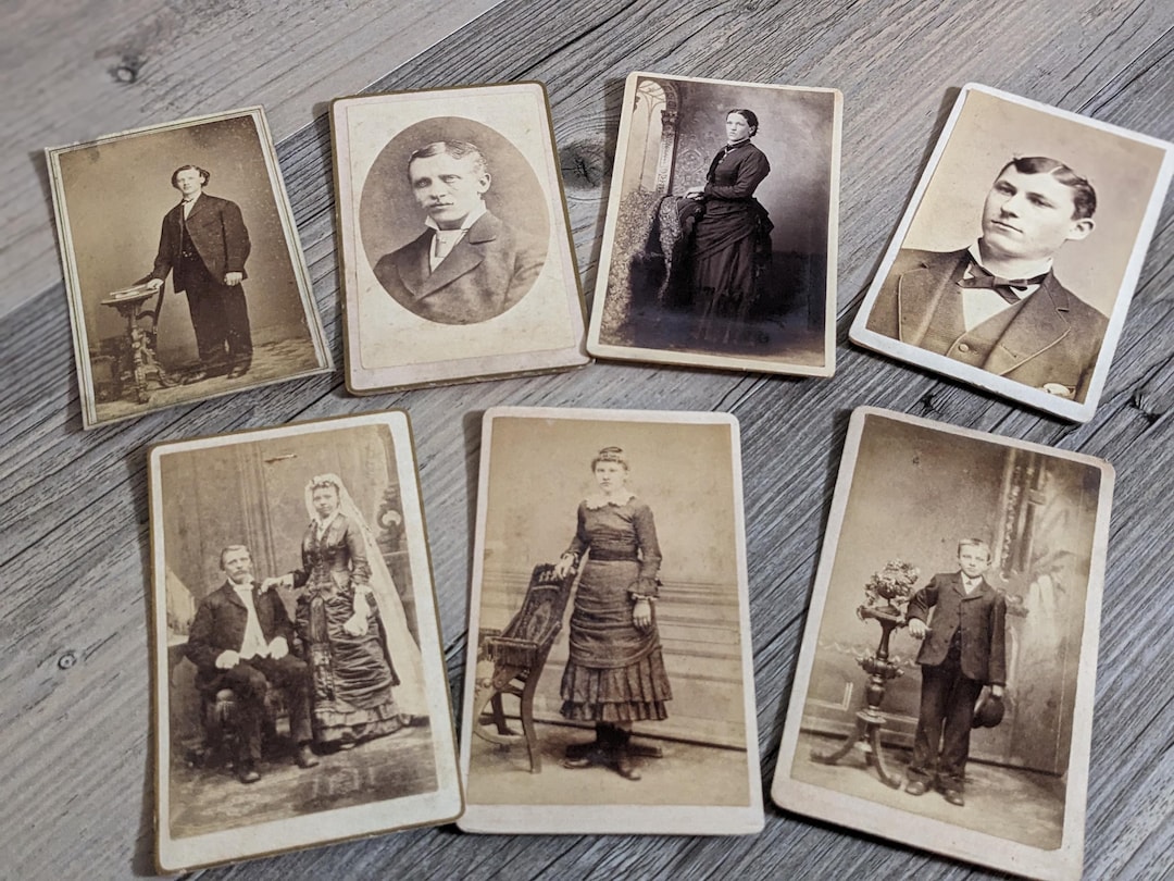 Set of 7 1900s Cabinet Cards / Portraits - Etsy