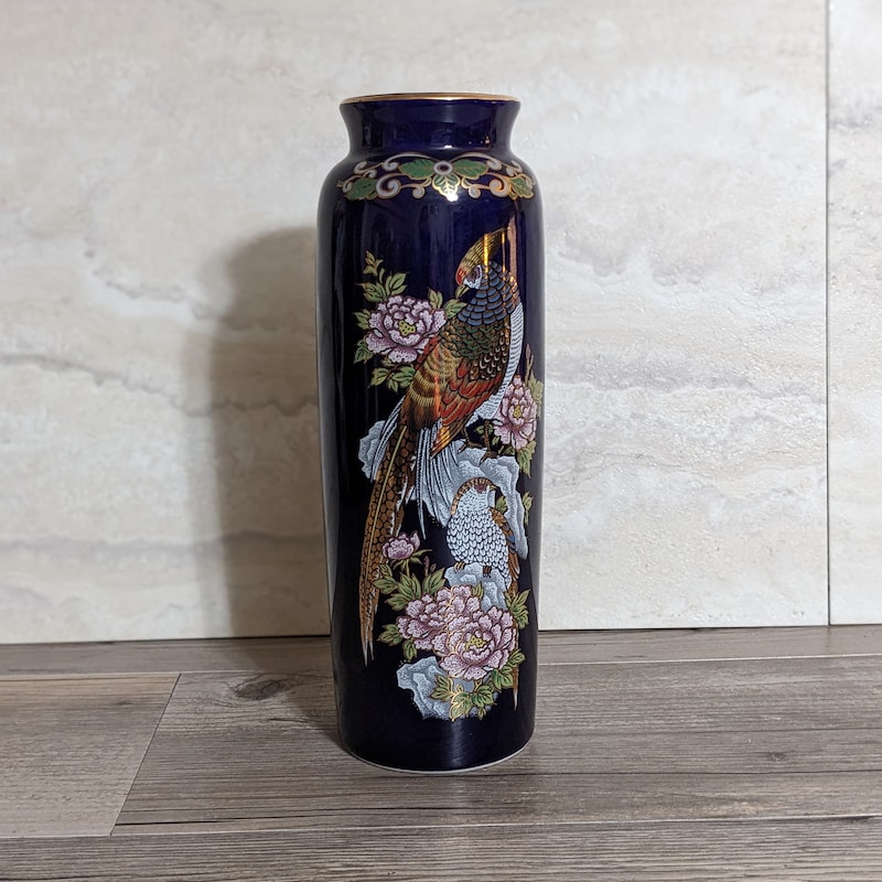 Pheasant Vase - Etsy