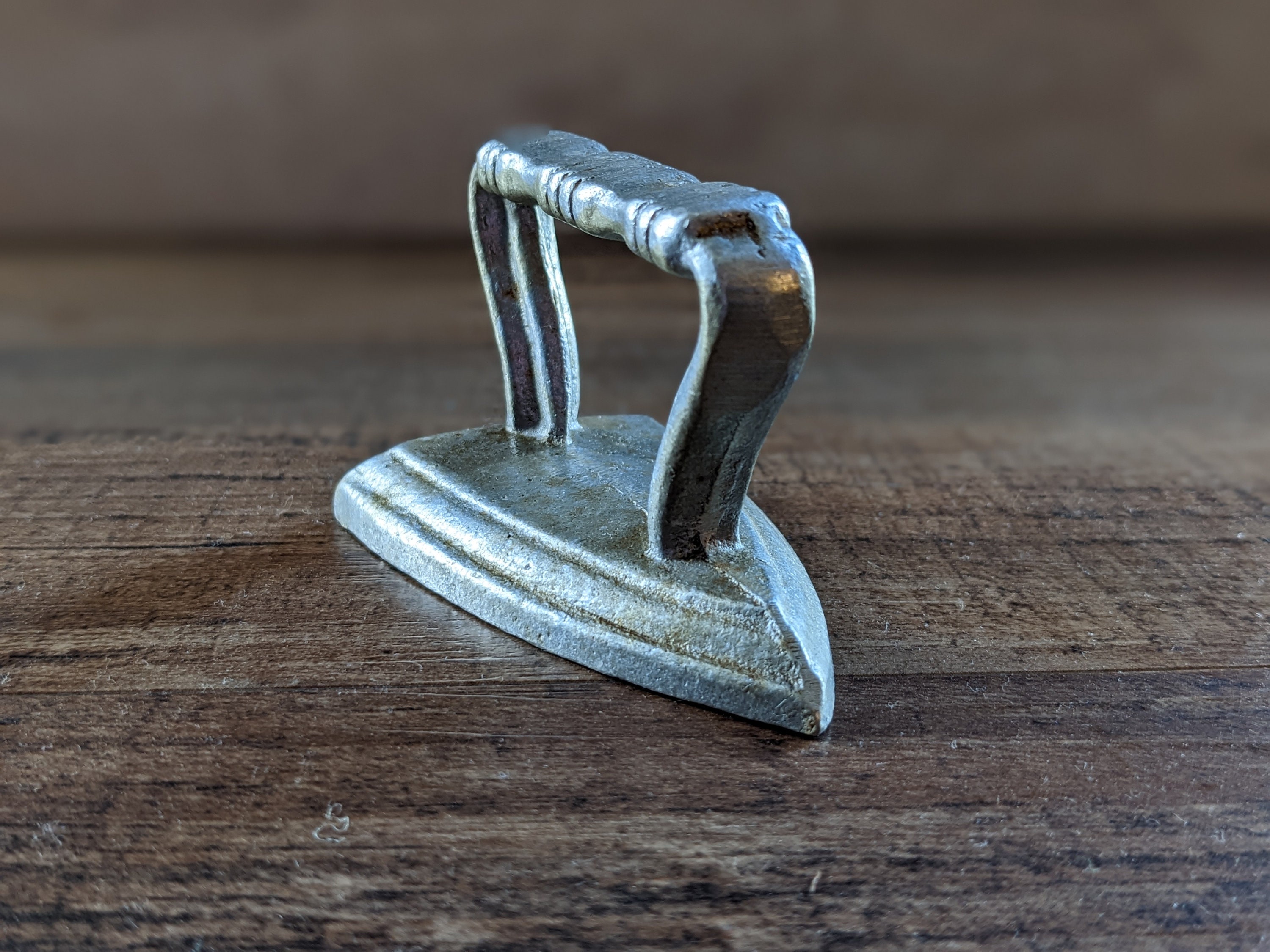 Vintage Miniature Sad Iron Toy - Etsy
