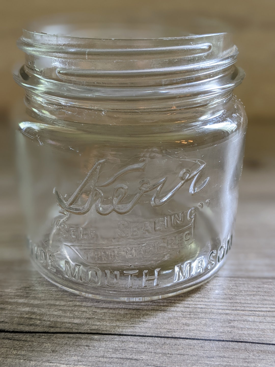 Vintage Kerr Wide Mouth Jar - Etsy
