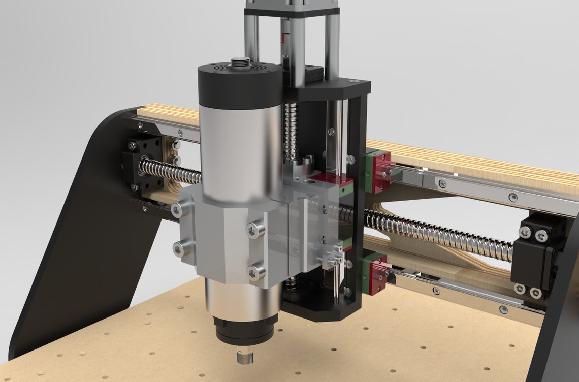 DIY CNC Milling Machine 3D Model Files, .dxf, .STEP, Electrical Plans ...