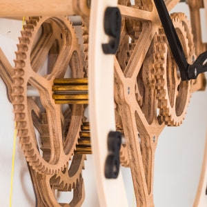 Wooden Mechanical Gear Clock CNC File: Laser Cut DXF Plan - Etsy