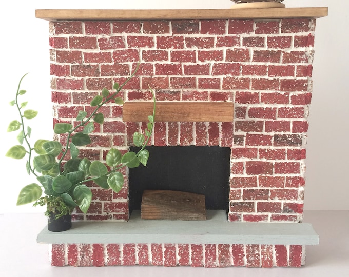 Large Brick Fireplace 1:6 Scale Barbie Size - Etsy