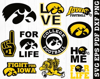 Iowa hawkeyes svg | Etsy