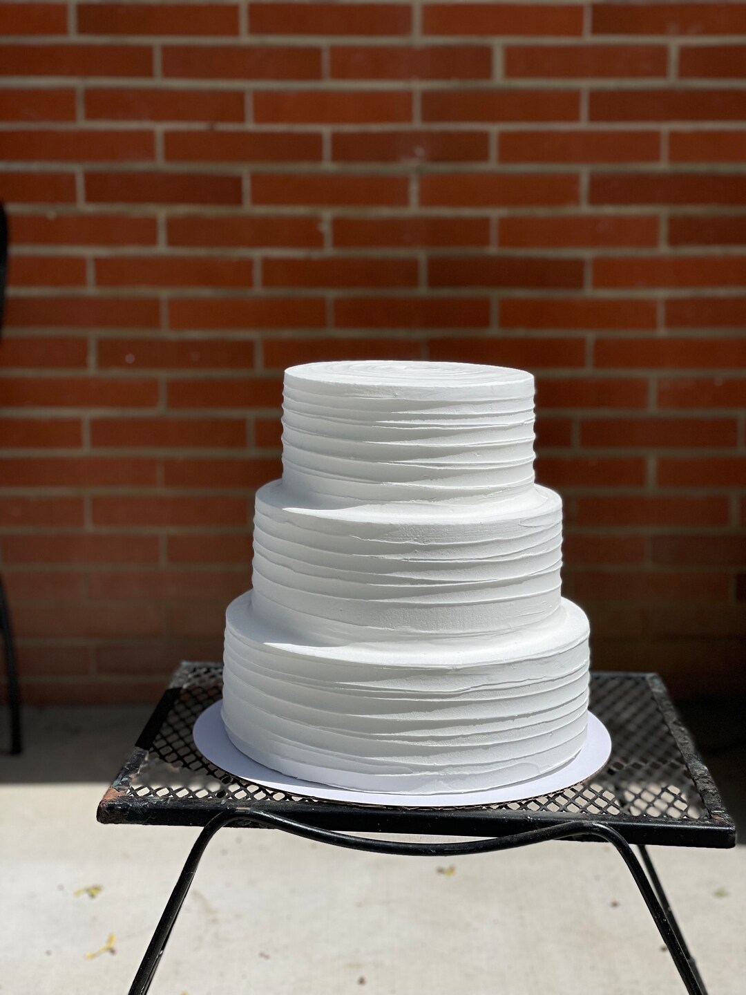 Fake Cake , Fake Wedding Cake , Food Props , Fake Bakes, Plain White ...