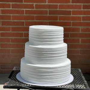 Fake Cake , Fake Wedding Cake , Food Props , Fake Bakes, Plain White ...