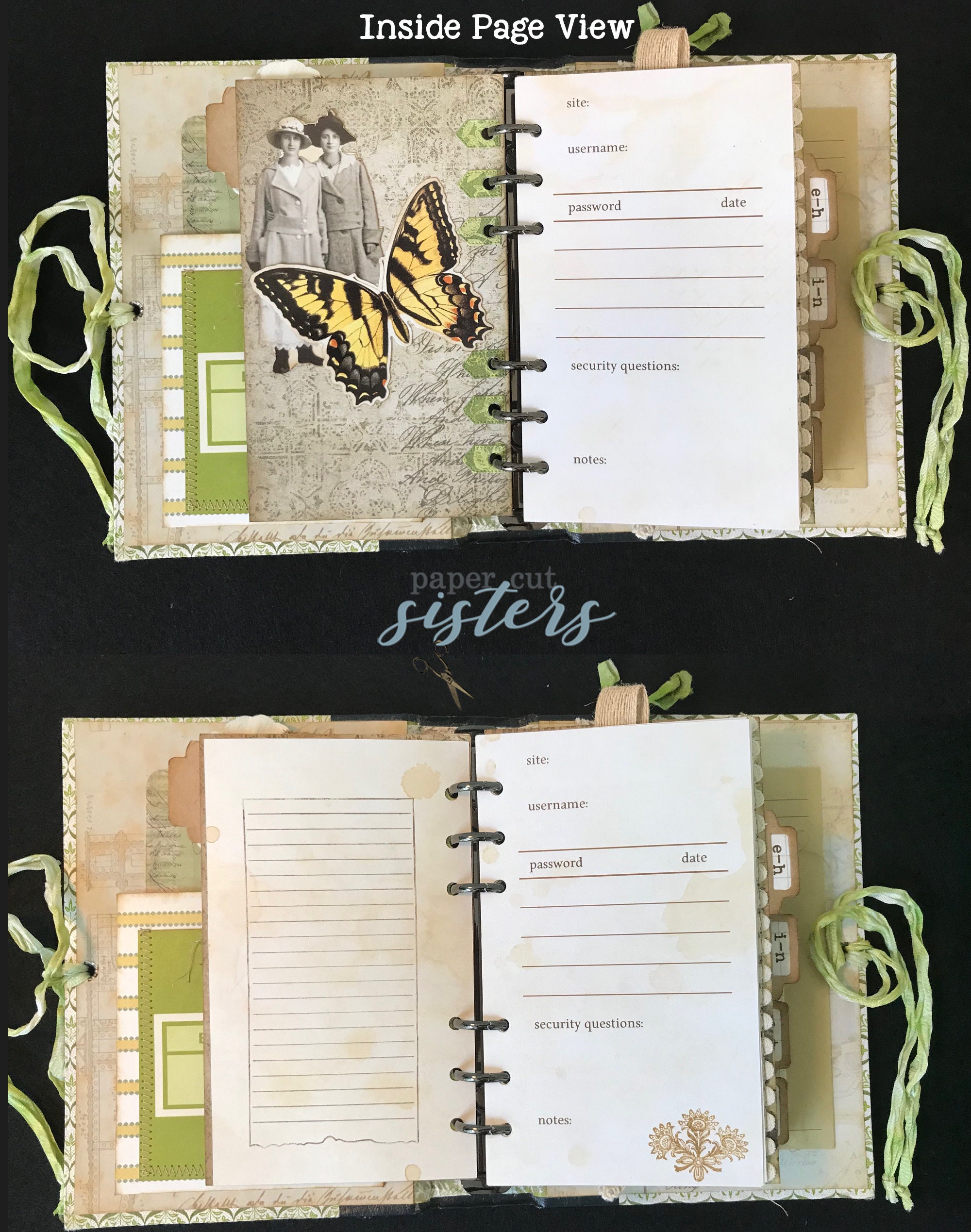 Handmade Password Journal Log Book Keeper Tracker Organize - Etsy