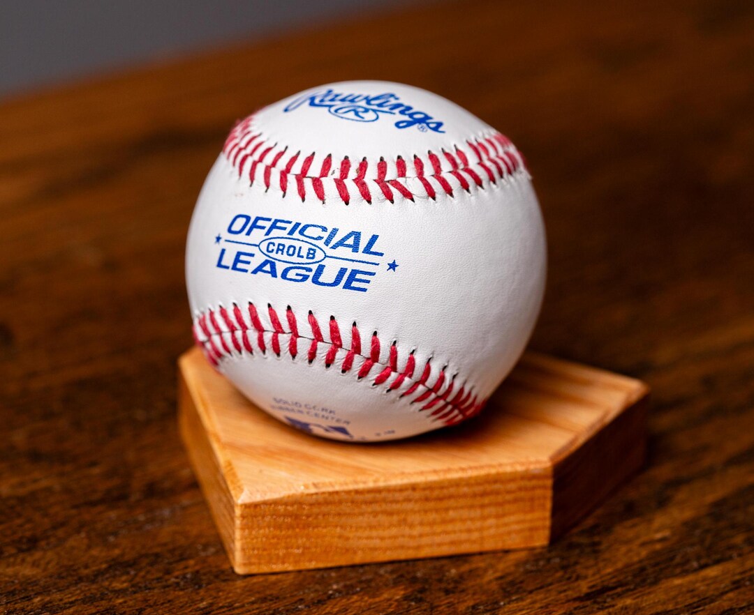 Home Plate Baseball Holder Display Stand Made of Oak Hardwood - Etsy