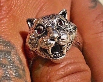 Massive Mexican Biker Ring Lady Guadalupe Vintage 1940s-50s | Etsy