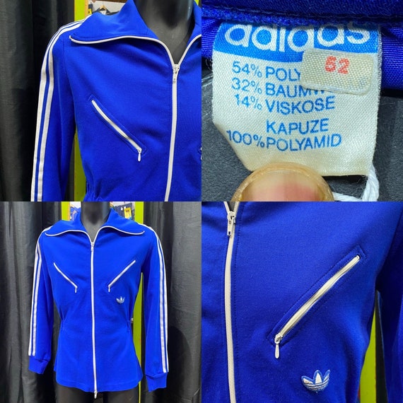 Rare Adidas 1970’s Unworn Rare Cinch Side Zip Unisex … - Gem