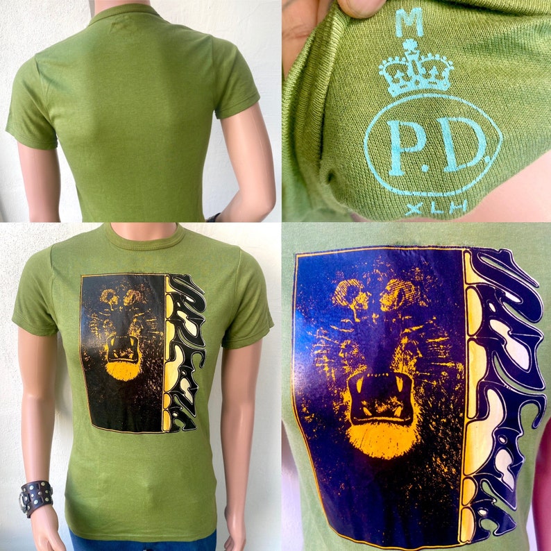 SANTANA 1975 Unworn Green 70s Prison Tee NOT Re-print Sm/ Med - Etsy UK