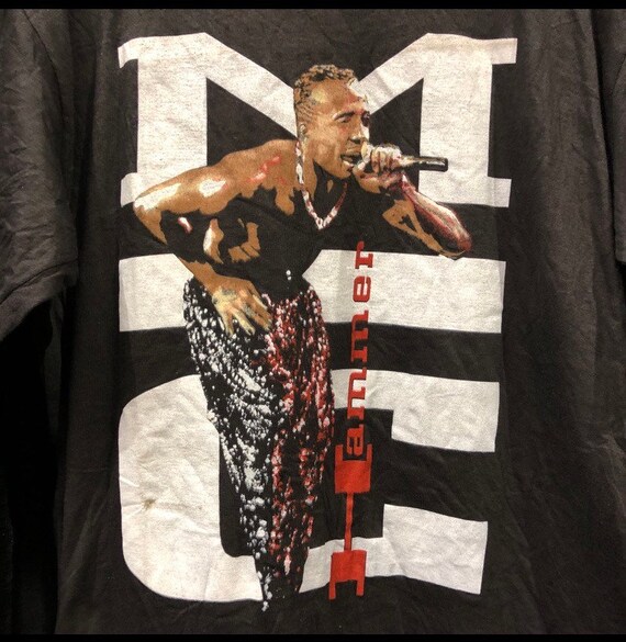 1991 Vintage Worn Faded MC Hammer Hip-Hop Rap Rock Te… - Gem