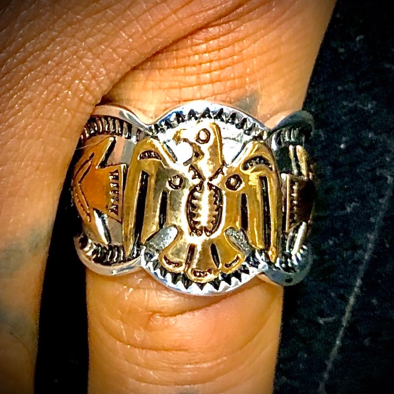 Vintage Biker Ring - Etsy