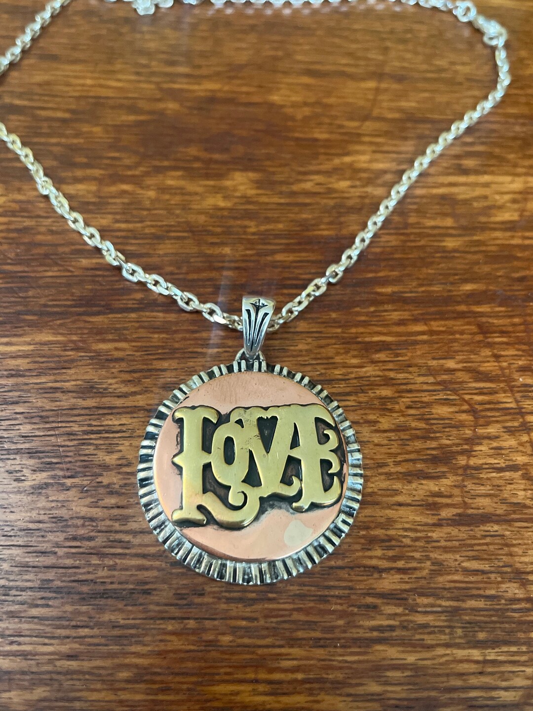 1969-70 Inspired LOVE Medallion With 32 Inch Chain by SWS - Etsy
