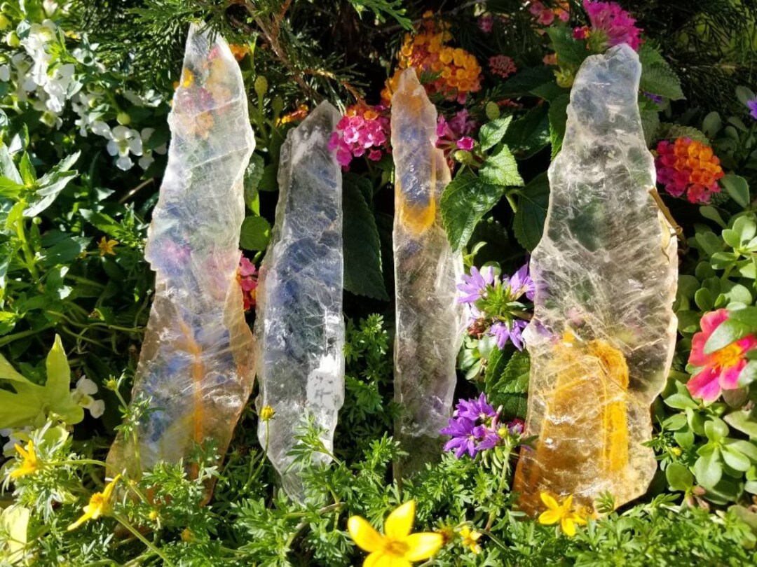 Golden Phantom Selenite Blades - Etsy