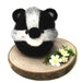 Needle Felted Badger Handmade Miniature Woodland Animal, Woodland ...