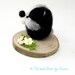 Needle Felted Badger Handmade Miniature Woodland Animal, Woodland ...