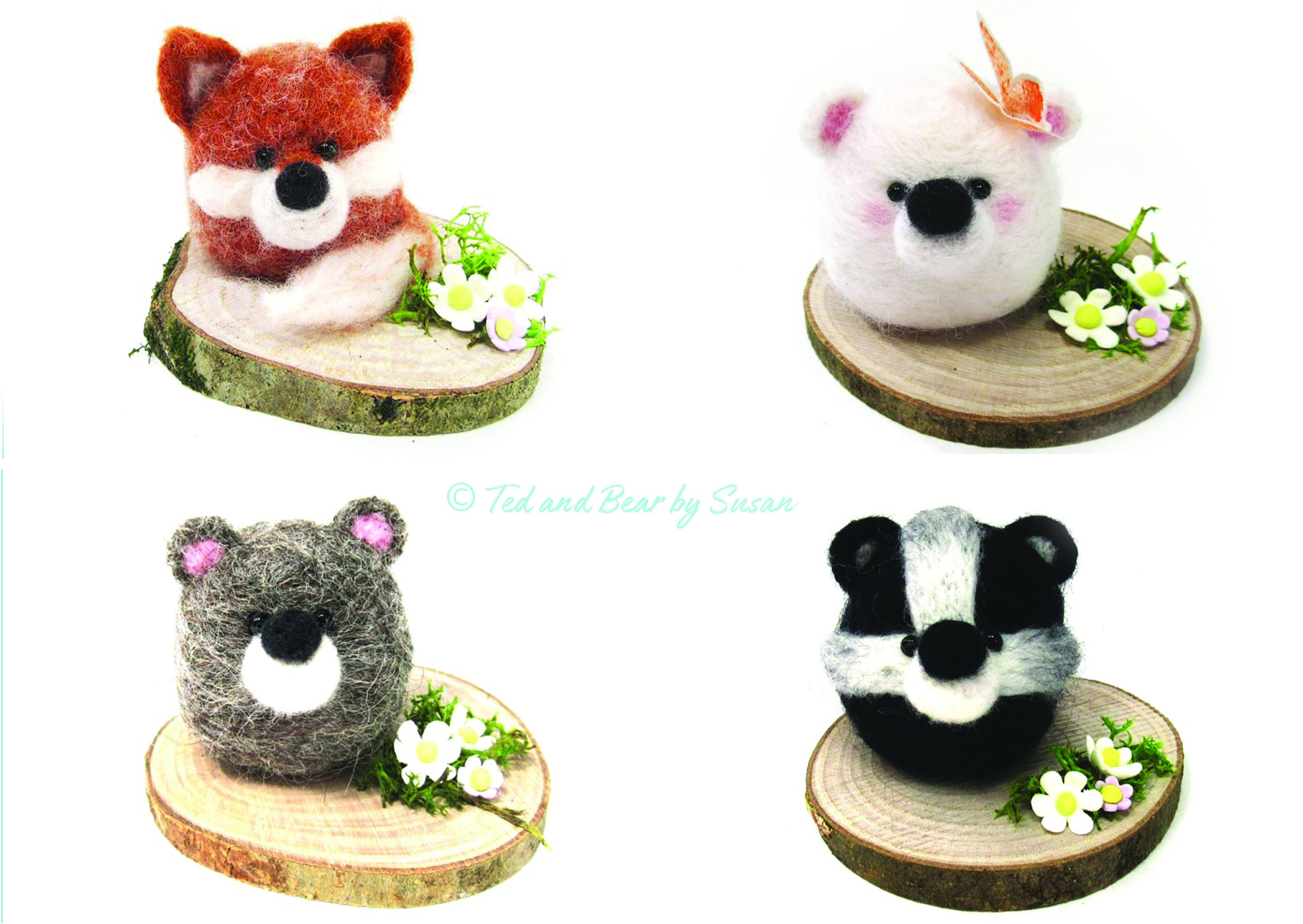 Needle Felted Rabbit Handmade Miniature Woodland Animal - Etsy