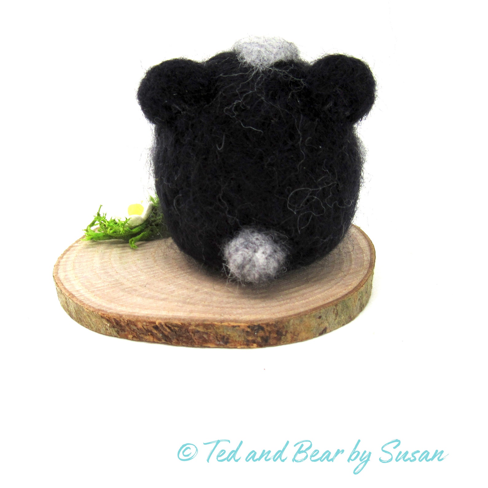 Needle Felted Badger Handmade Miniature Woodland Animal, Woodland ...