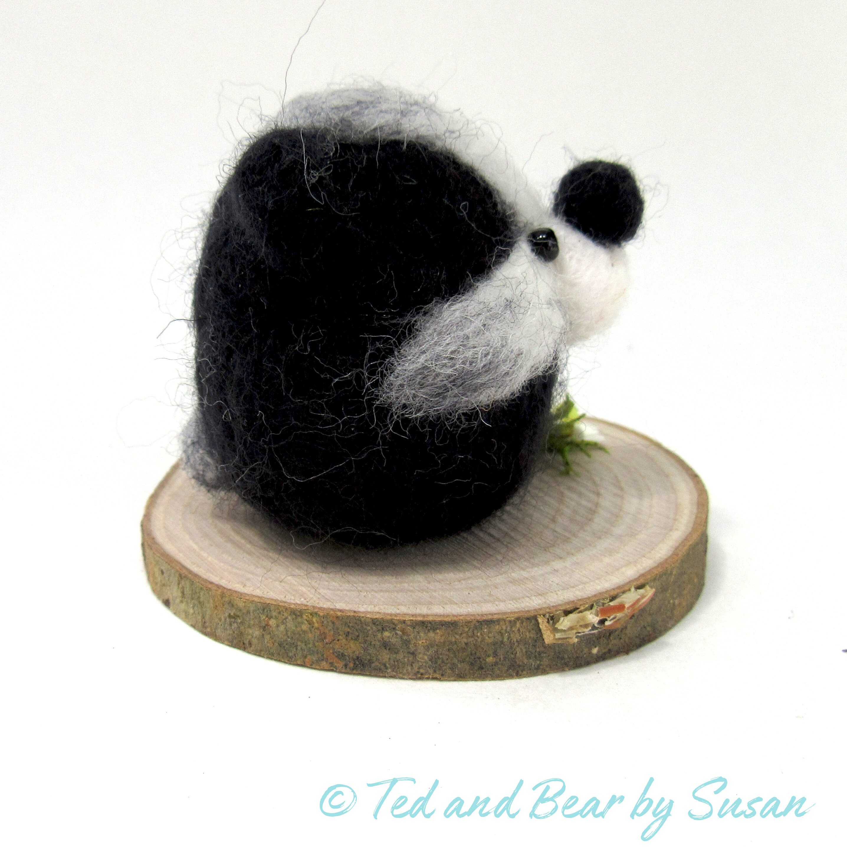 Needle Felted Badger Handmade Miniature Woodland Animal, Woodland ...