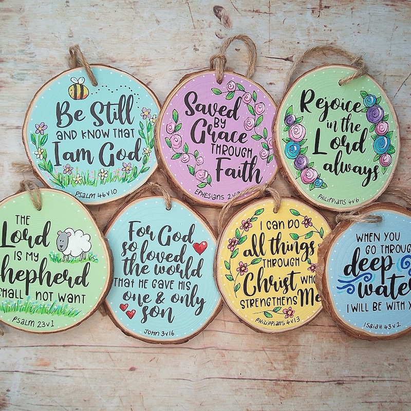 Bible Verse Plaque - Etsy UK