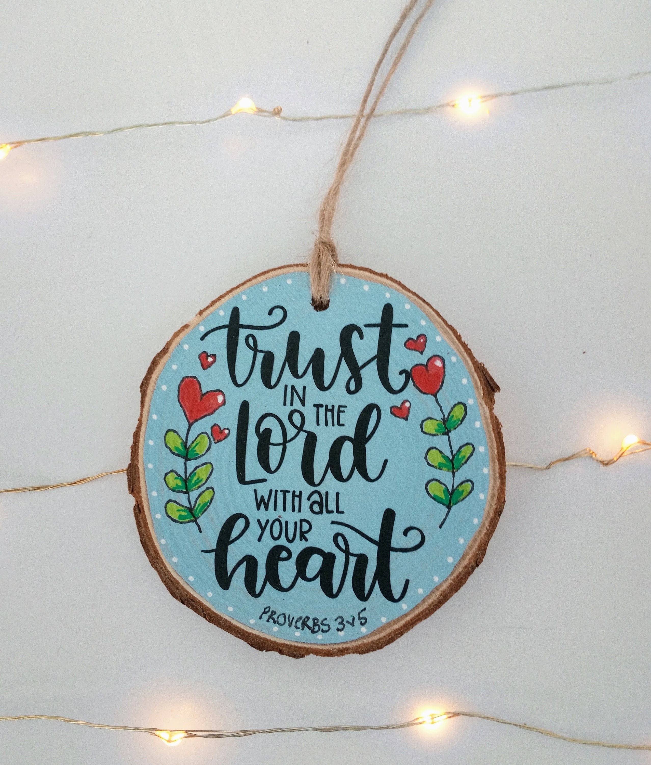Encouraging Bible Verses on Hand Painted Wood Slices. Part 1 - Etsy UK