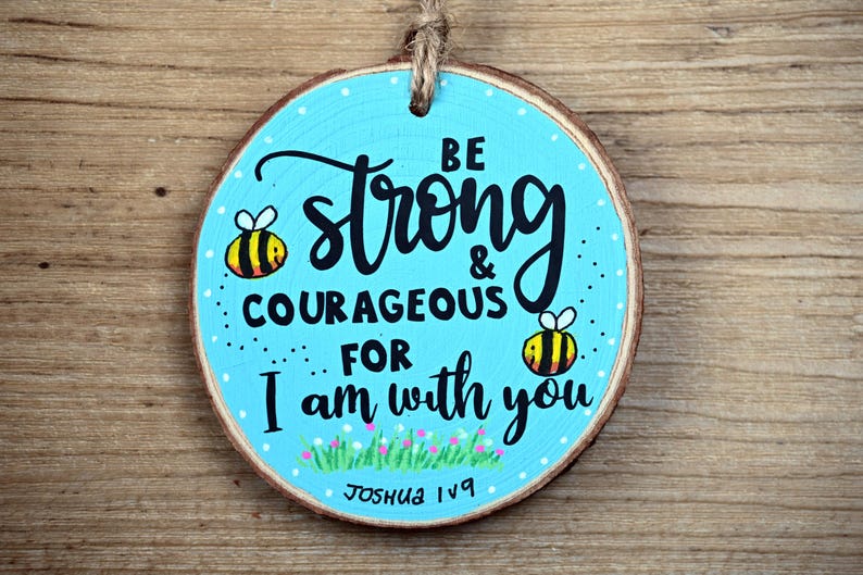 NEW for 2026 Hand Painted Bible Verse Wood Slices. Verses to Give Hope ...