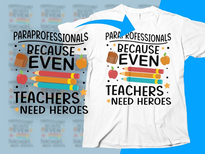 Paraprofessional Hero SVG: Teacher Appreciation Design (digital ...