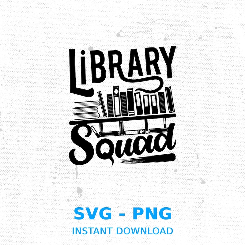 Library Svg - Etsy