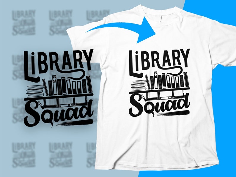 Library Squad Svg Library Crew Svg Librarian Svg Book Lover - Etsy