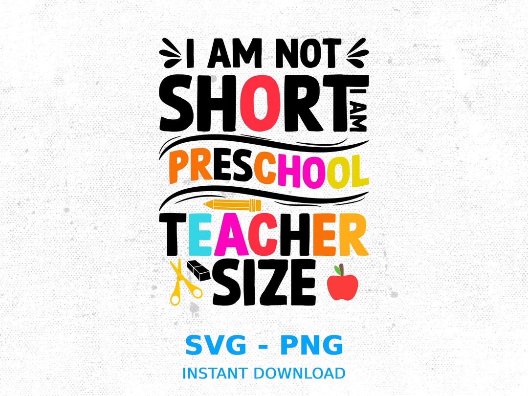 I'm Not Short I Am Fun Sized SVG, Back to School Svg, School Quote ...