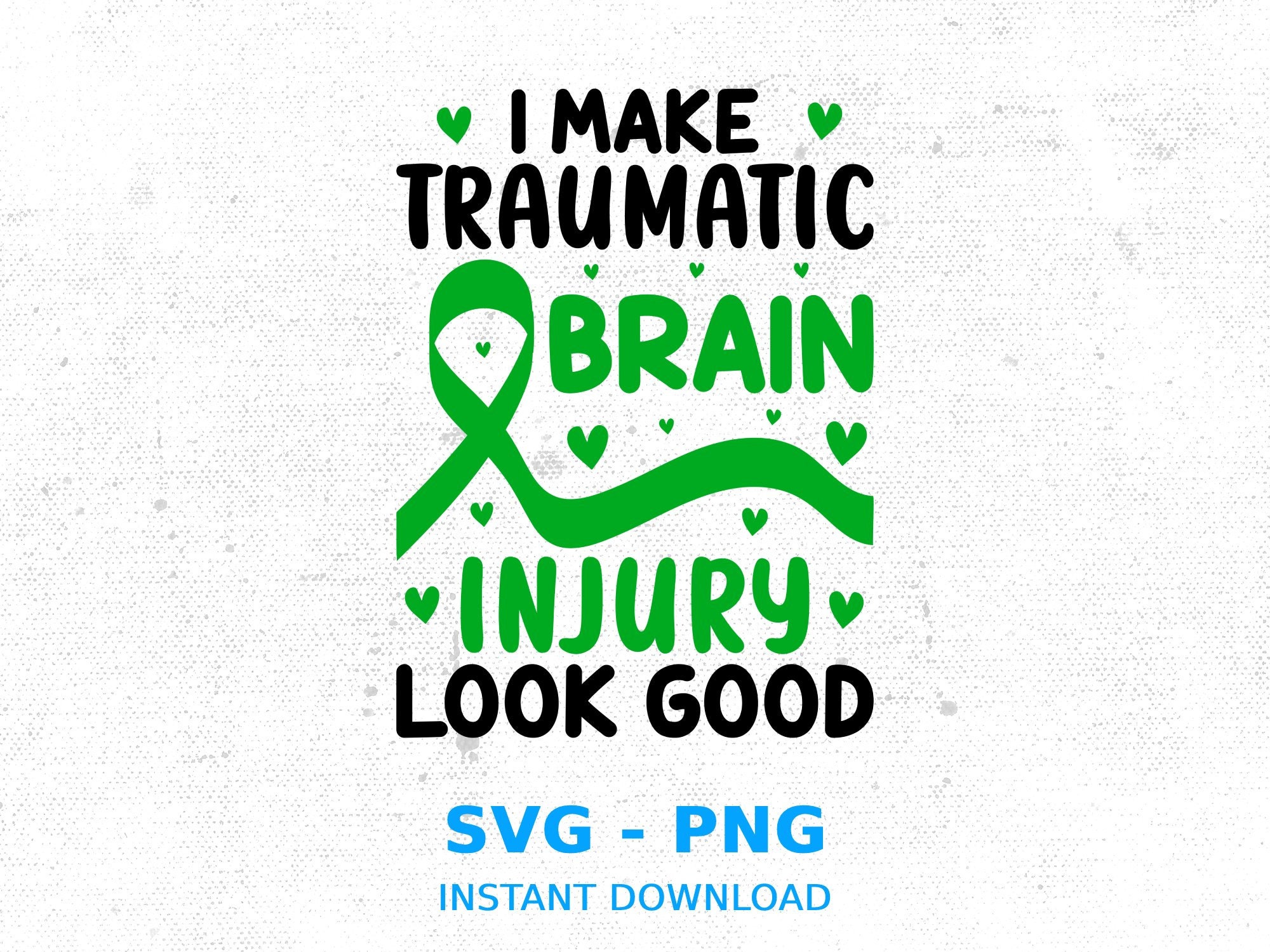Traumatic Brain Injury Awareness Svg TBI Support Gift Green - Etsy