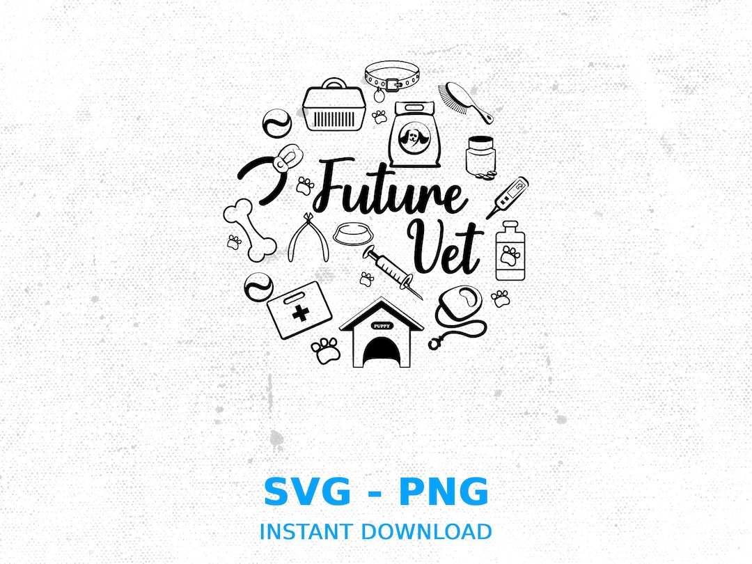 Future Veterinarian SVG: Animal Heartbeat, Vet Career Day (digital ...