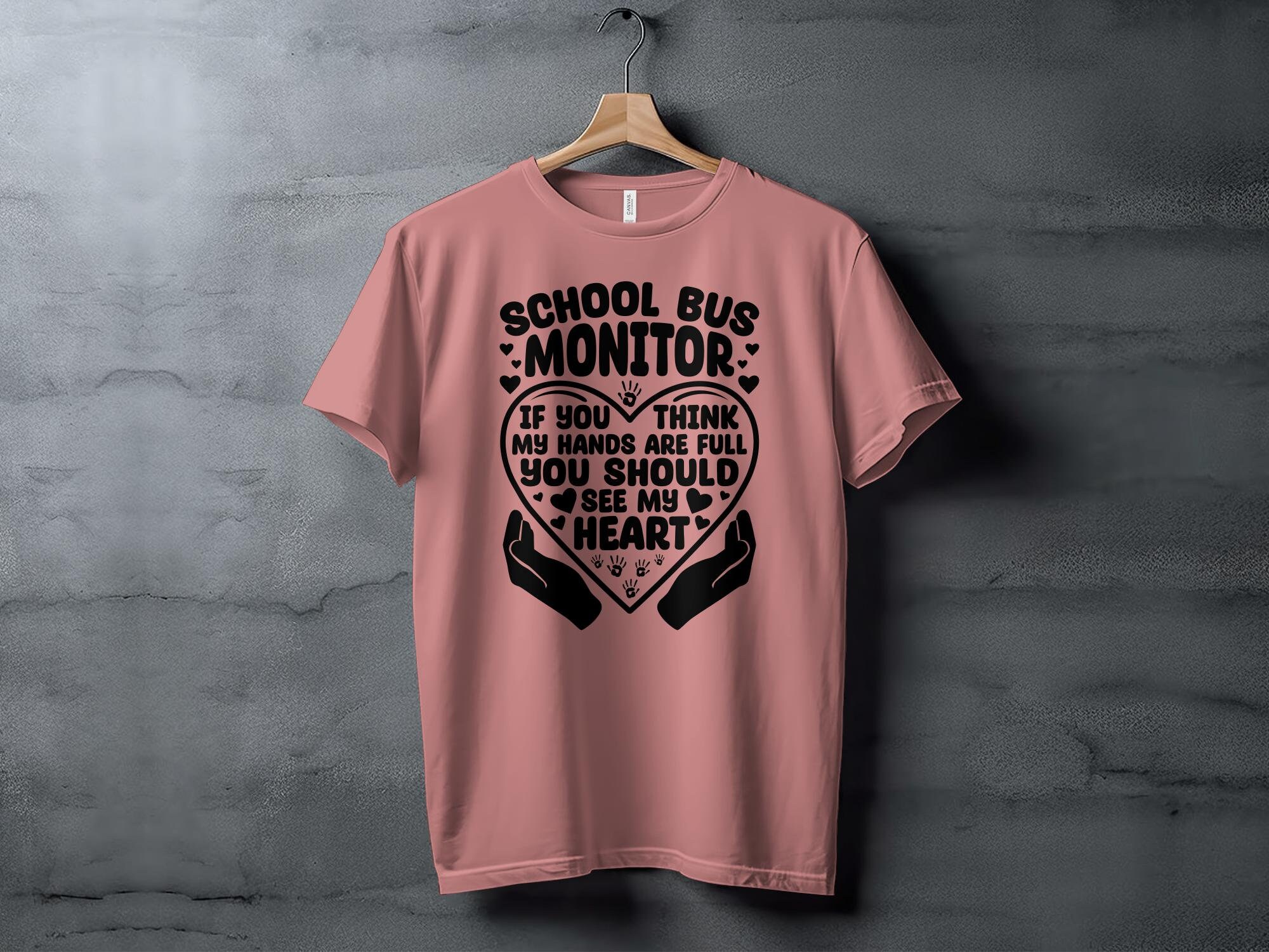 School Bus Monitor Svg Cut File Teacher Svg School Early - Etsy