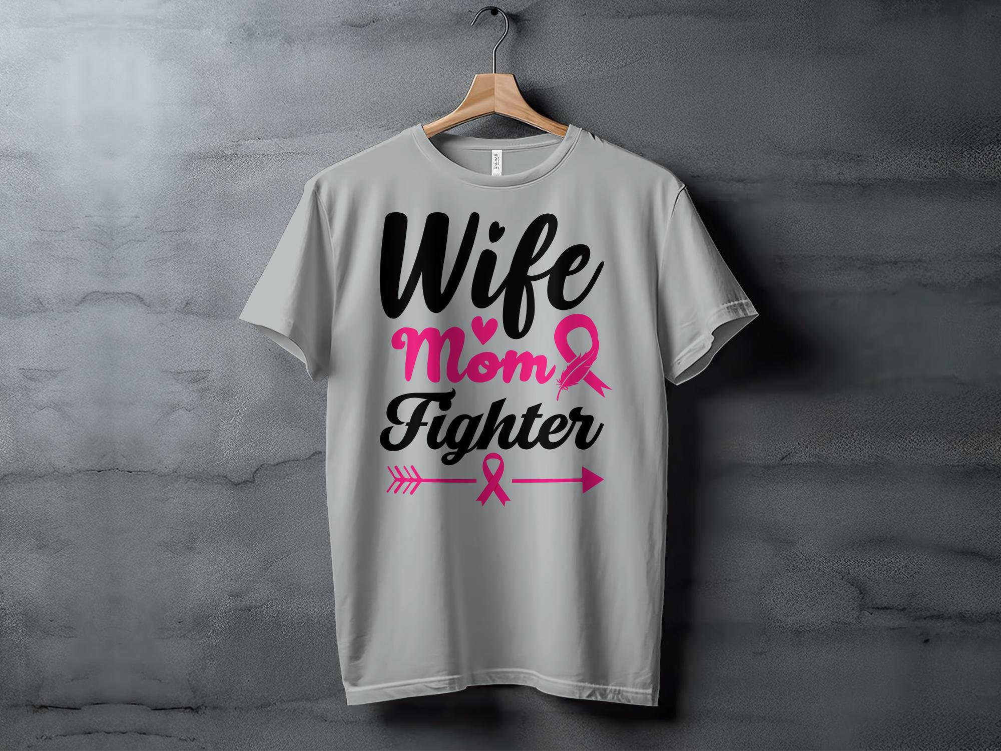 Wife Mom Fighter Svg, Cancer Awareness Svg, Cancer Survivor Svg, Breast ...