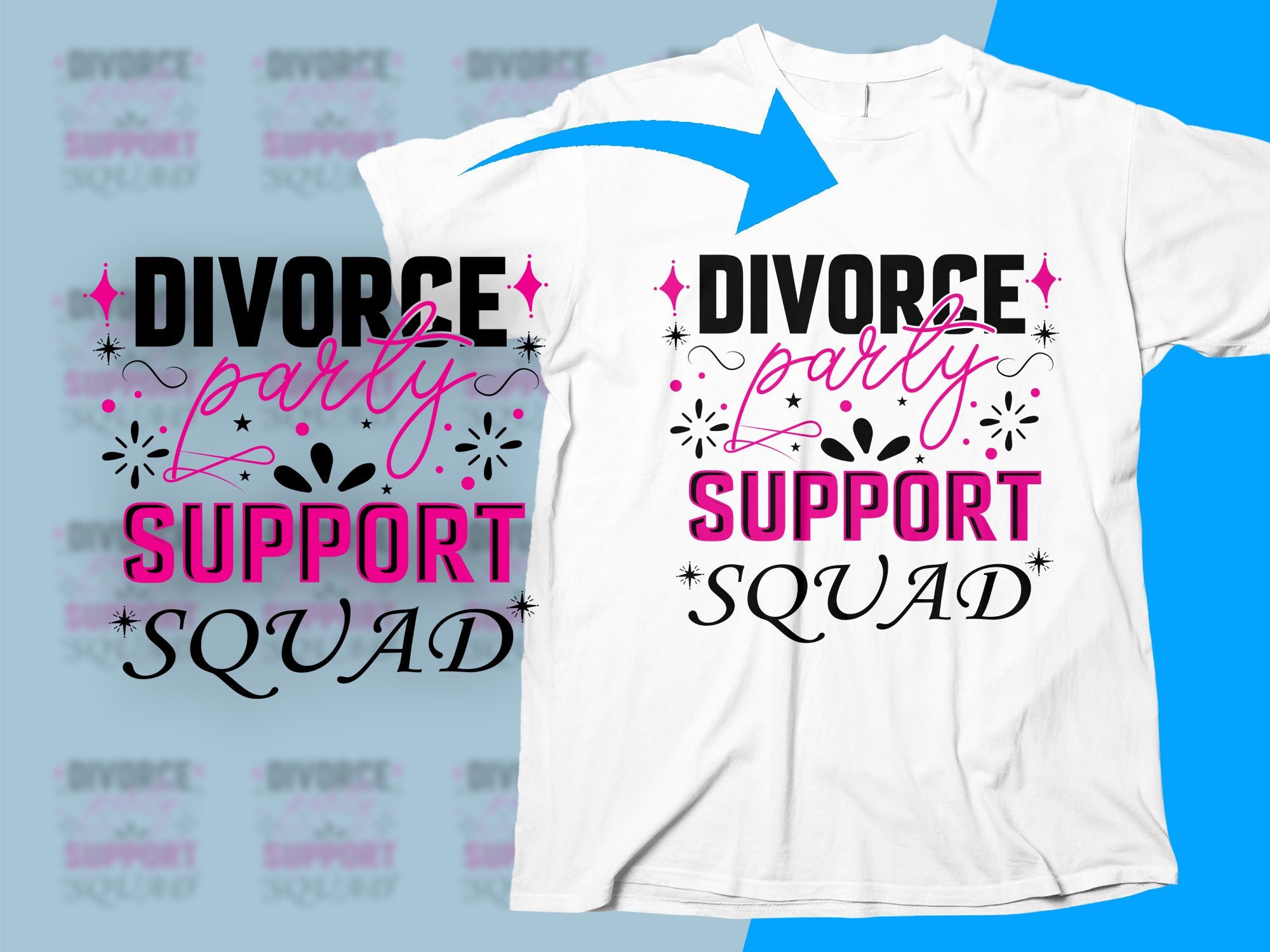 Divorce Party Support Squad SVG Funny Svg Divorce Svg - Etsy