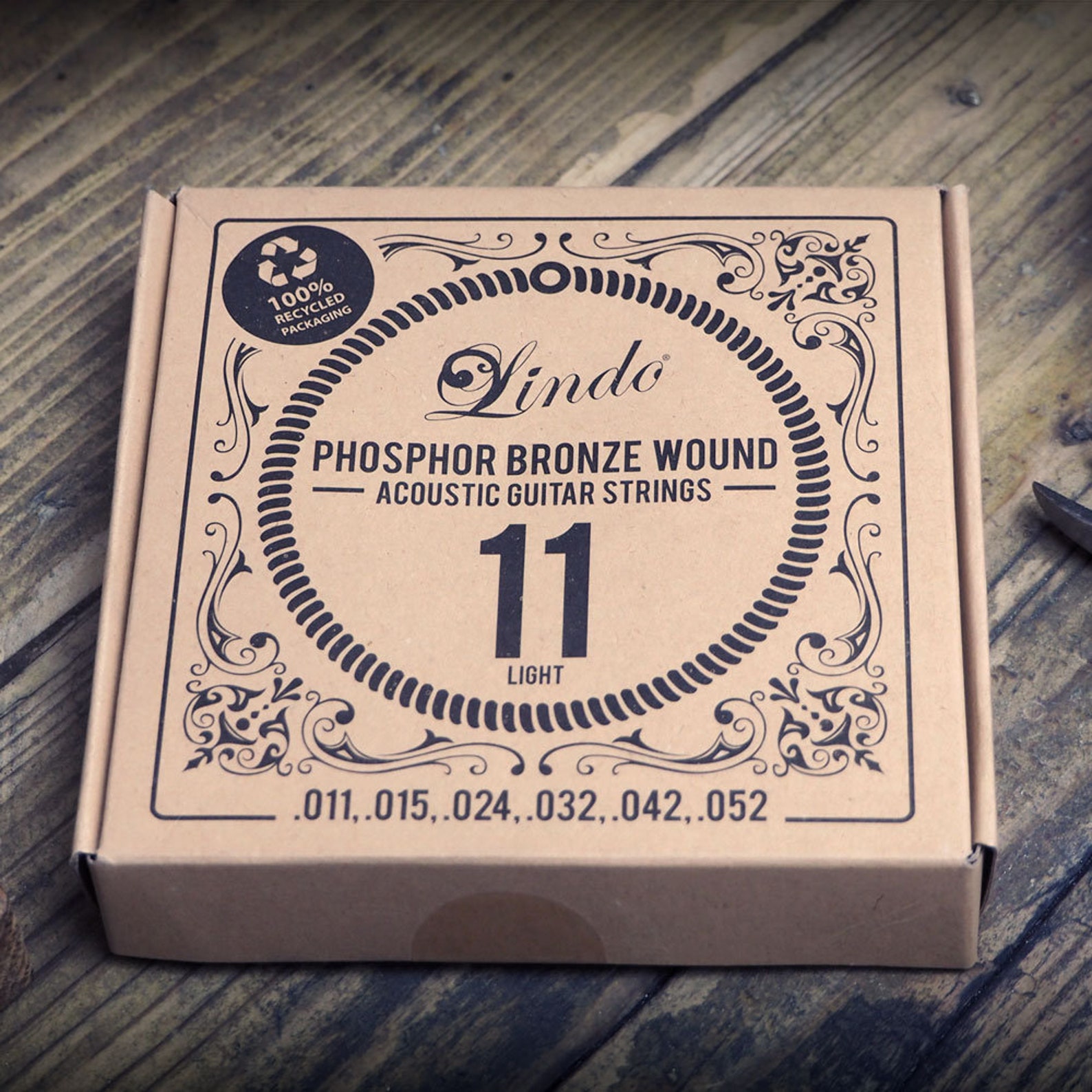 Lindo Eco-friendly Acoustic Guitar Strings Light 11 15 24 32 - Etsy