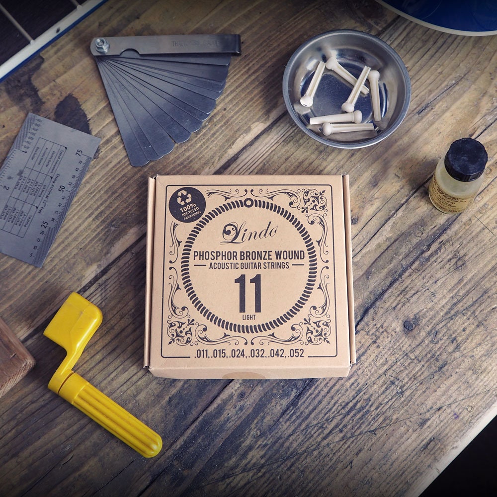 Lindo Eco-friendly Acoustic Guitar Strings Light 11 15 24 32 - Etsy