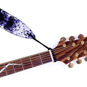 Lindo Alien Artwork Guitar Strap PVC Electric Acoustic Bass - Purple ...