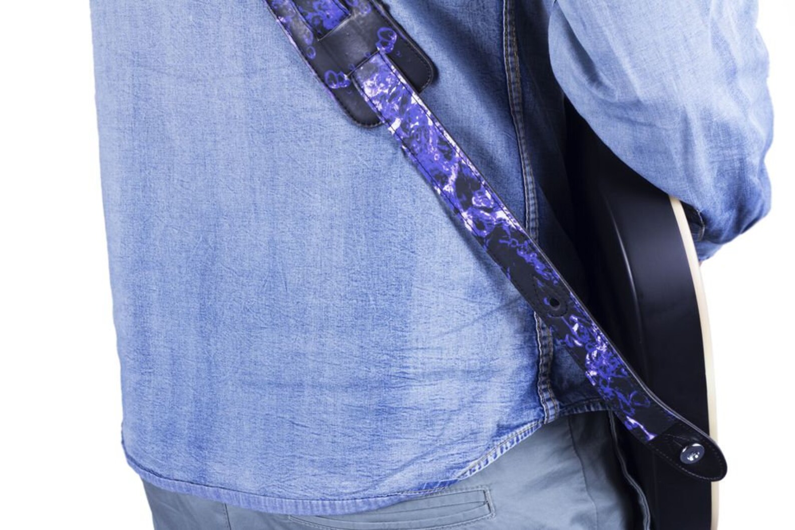 Lindo Alien Artwork Guitar Strap PVC Electric Acoustic Bass - Etsy UK