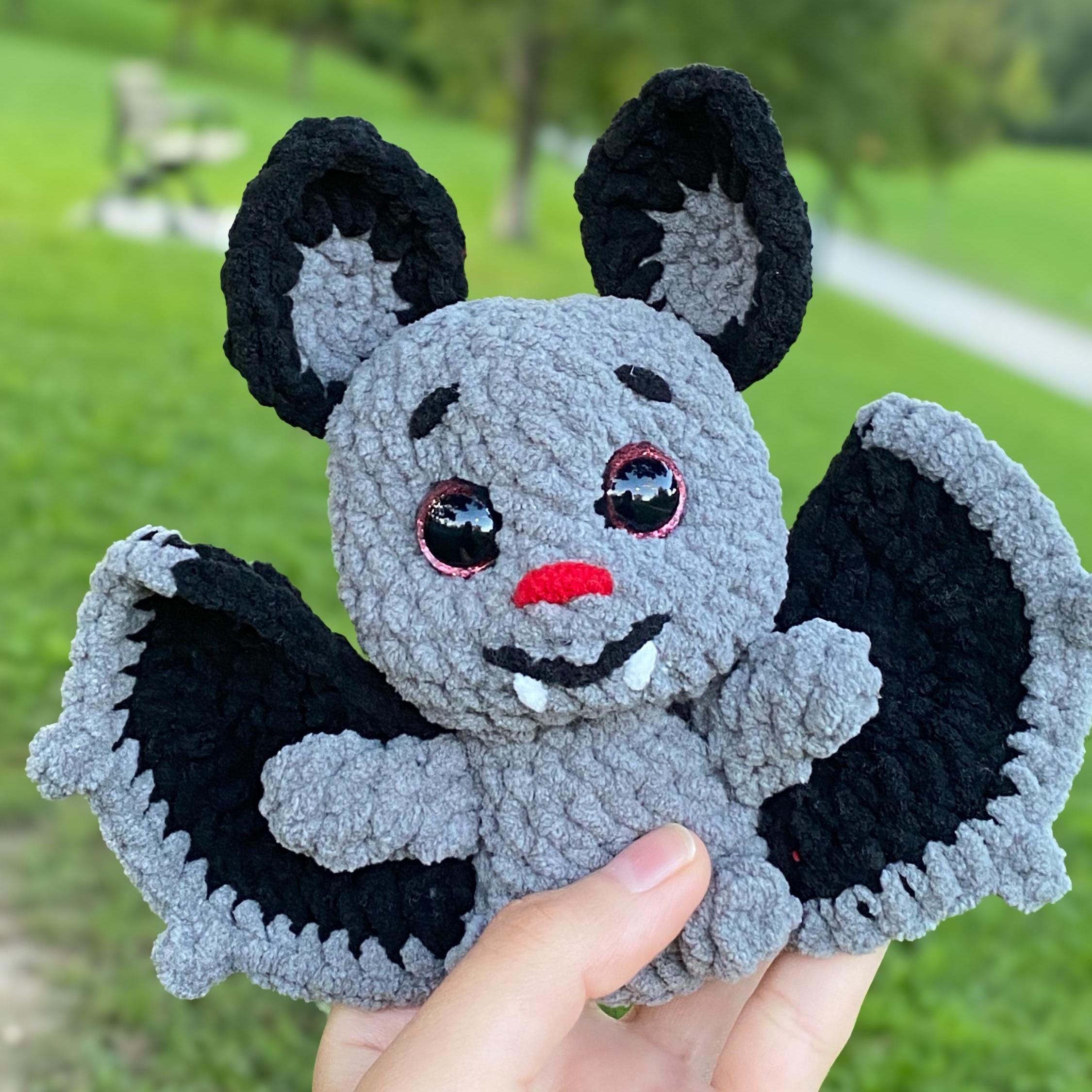 Cute Crochet Bat Pattern Amigurumi Plush Toy Tutorial - Etsy