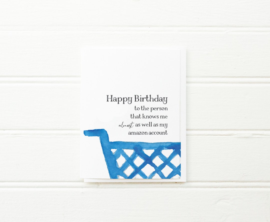 Amazon Card, Amazon Birthday, Funny Birthday Card for Friend, Funny ...