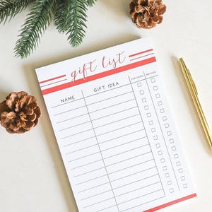 Gift Notepad, Notepad, Christmas, Holiday Notepad, Hostess Gift, Gift ...