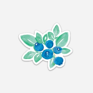 Blueberry Sticker, Fruit Sticker, Summer Sticker, Maine Sticker ...