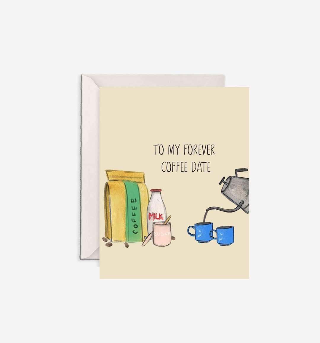 Coffee Date Card, Valentine's Day Card, Coffee Card, Wife Card, Husband ...