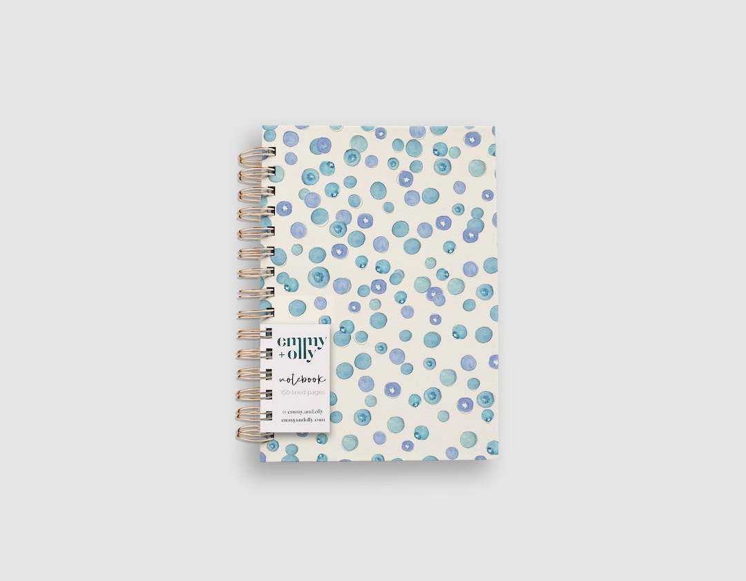 Blueberry Notebook, Office Notebook, Blueberry Planner, Cute Summer ...