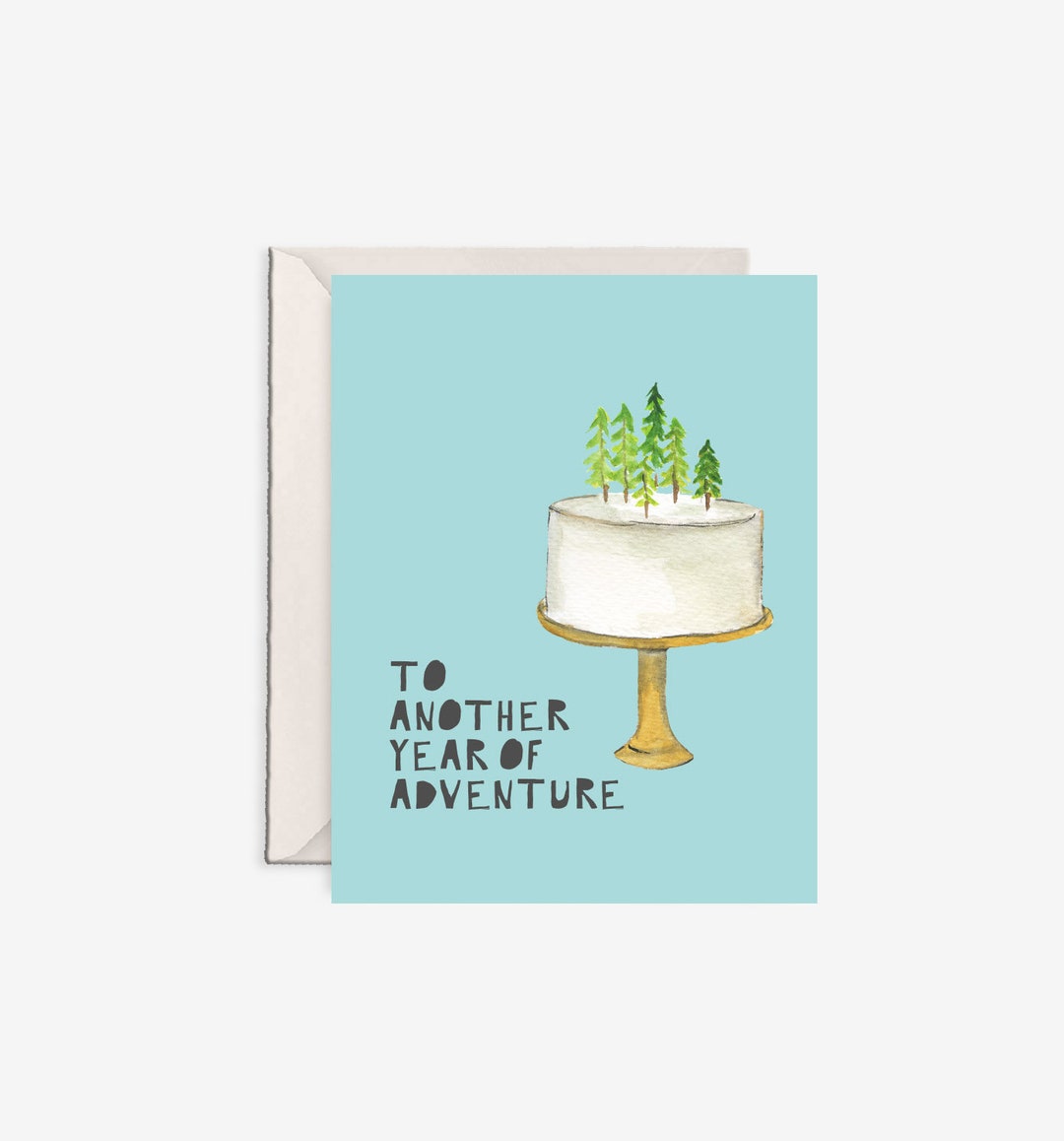Outdoor Birthday, Adventure Birthday, Tree Card, Tree Birthday, Tree ...