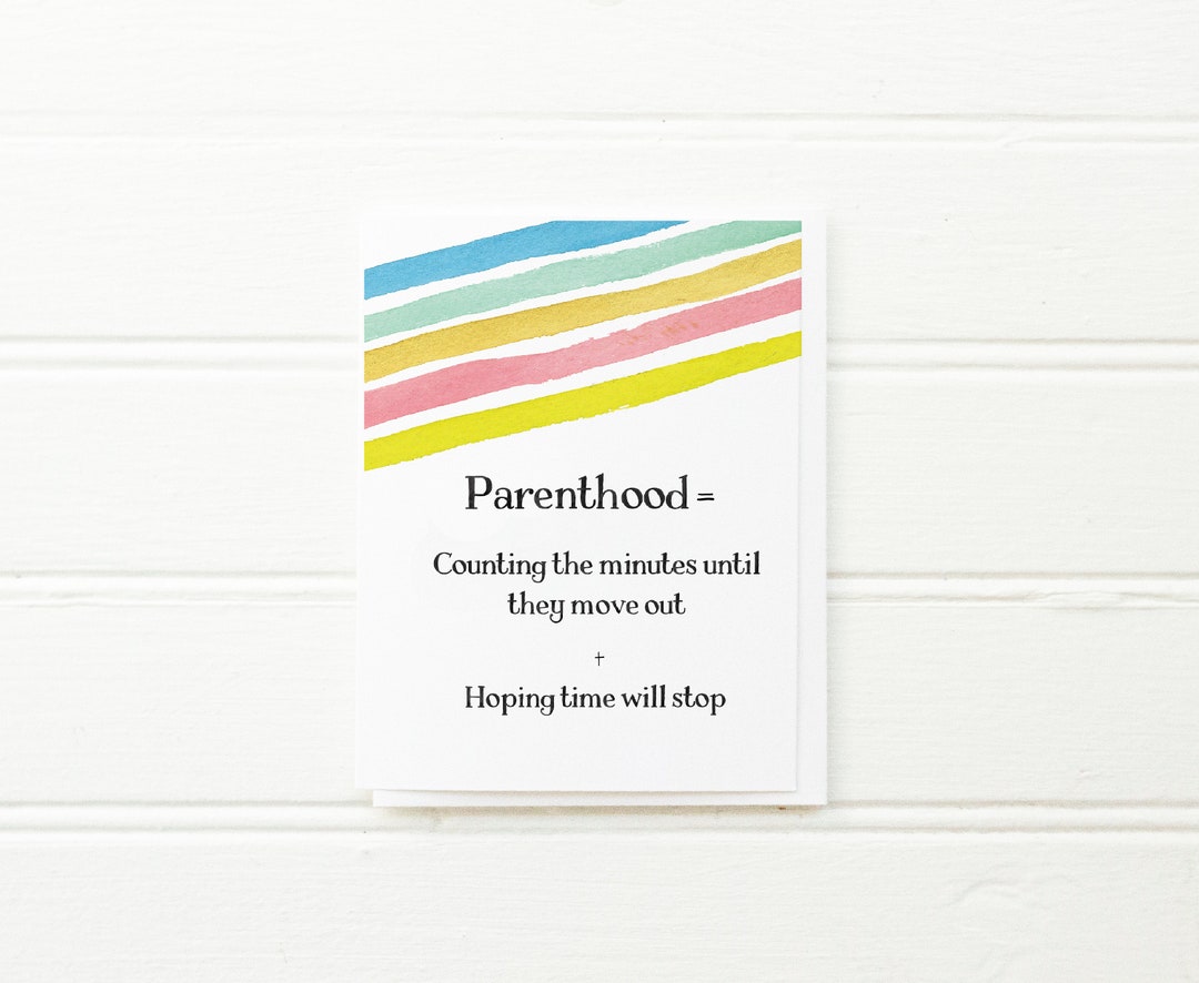Parenthood, New Mom Card, Funny Parent, New Dad Card, Newborn Card ...